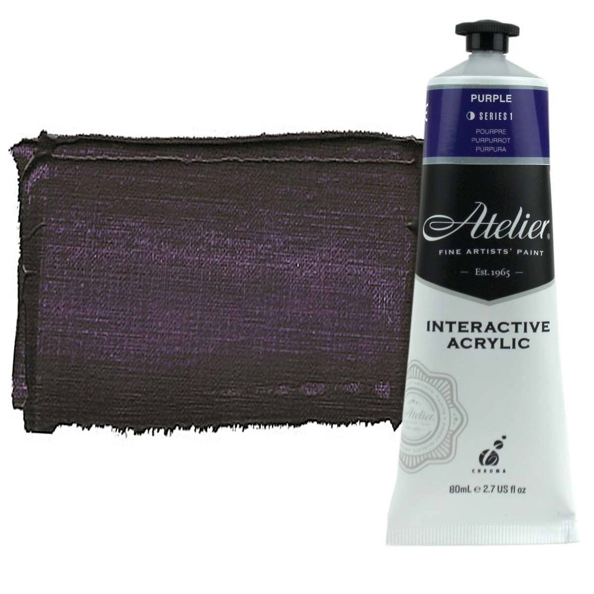 Chroma Atelier Interactive Artists Acrylic Purple 80 ml | Jerry's Artarama