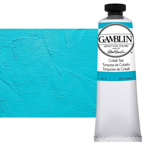 Gamblin Artists Oil - Cobalt Teal, 37ml Tube | Jerry's Artarama