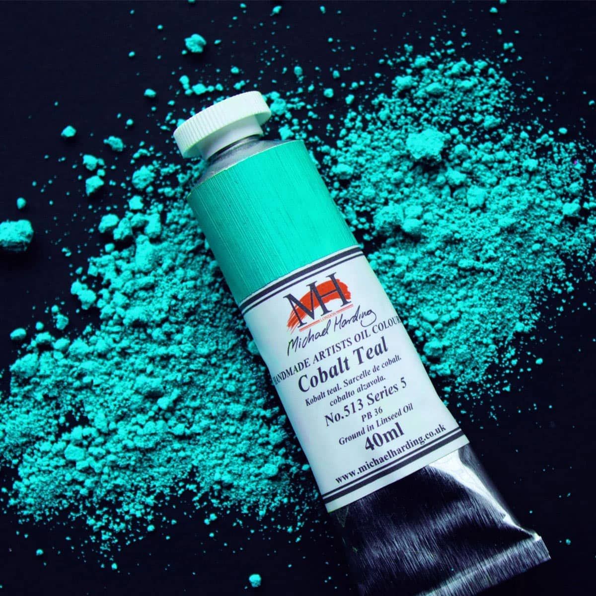 Michael Harding Oil Color - Cobalt Teal (Blue Shade), 40ml Tube | Jerry ...