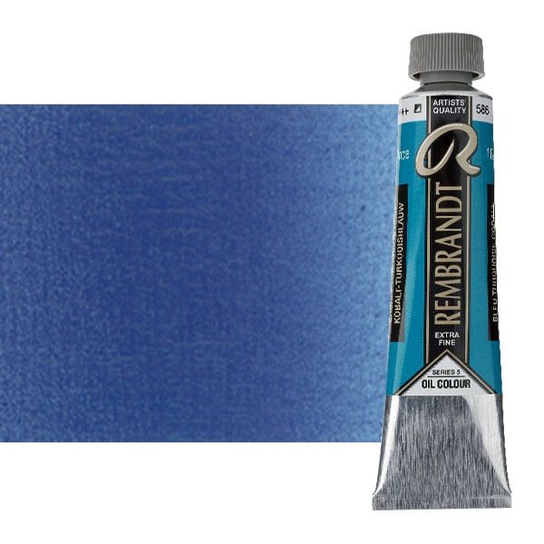 Rembrandt Extra-Fine Artists' Oil Paint - Cobalt Turquoise Blue, 40ml ...