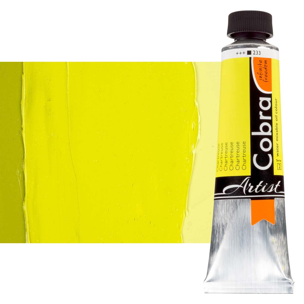 Cobra Water-Mixable Oil Color, Chartreuse 40 ml Tube | Jerry's Artarama