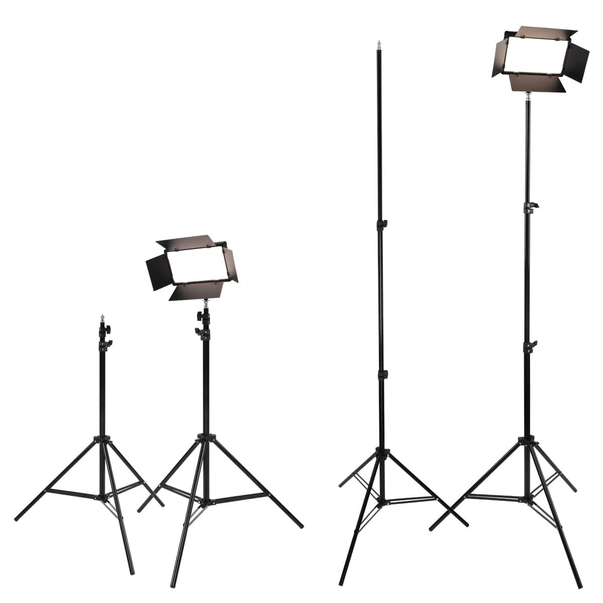 4 COLORVIEW LUX Artist Studio Lights with 4 Light Stands | Jerry's Artarama