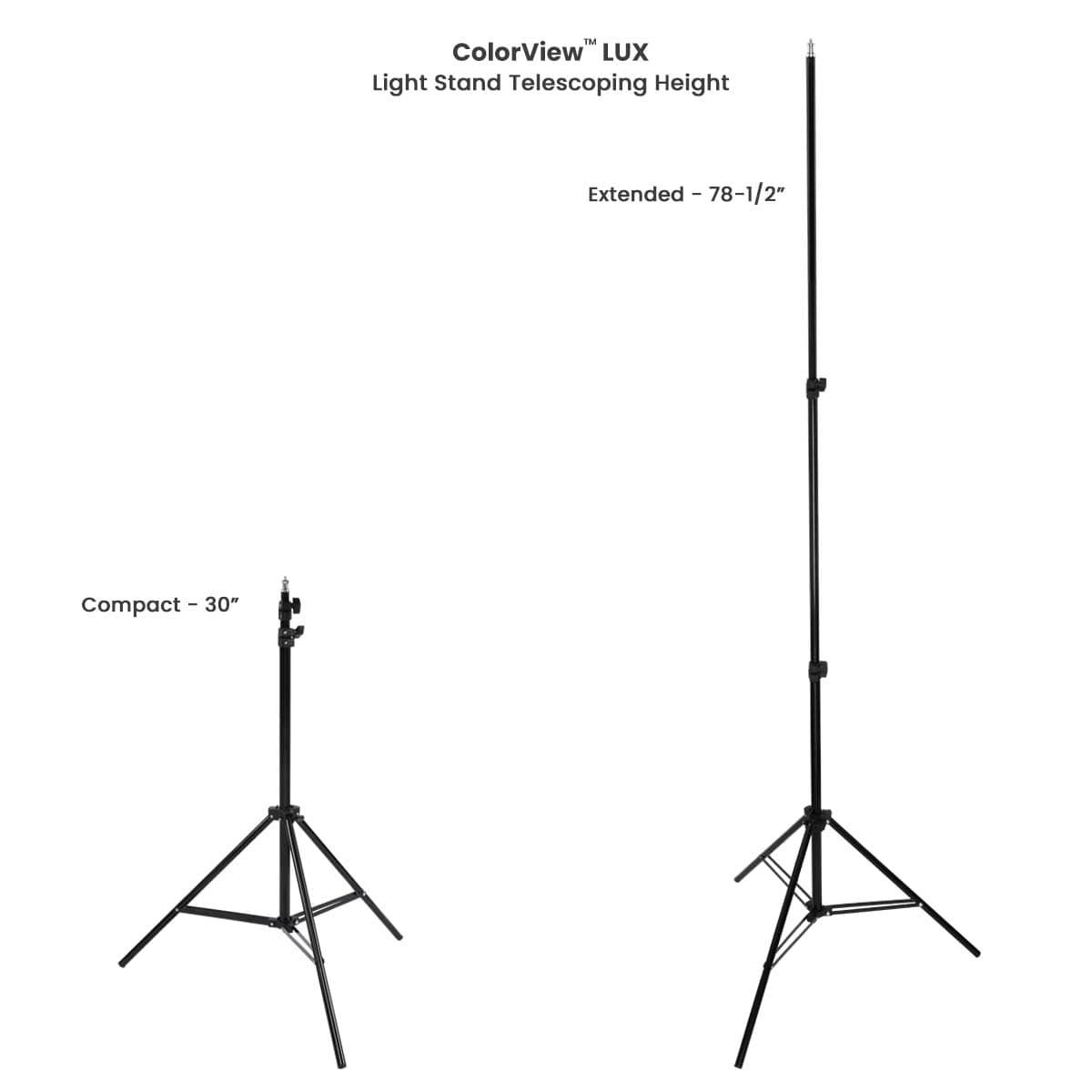 2 COLORVIEW LUX Artist Studio Lights with 2 Light Stands | Jerry's Artarama