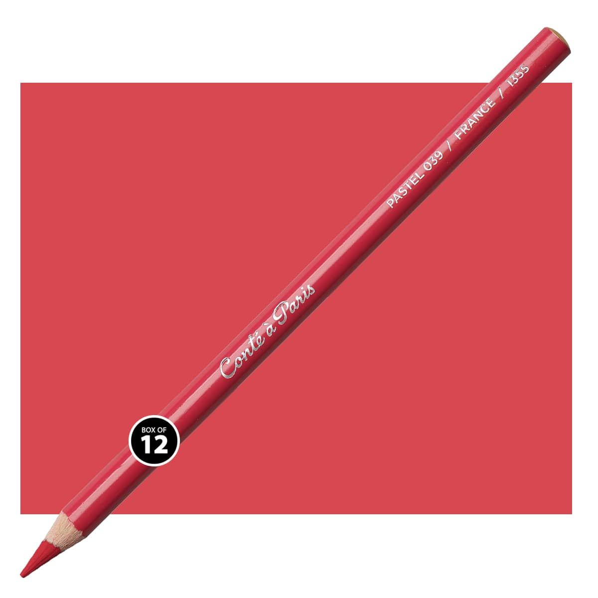 Conté À Pastel Pencil Garnet Red (Box of 12) | Jerry's Artarama