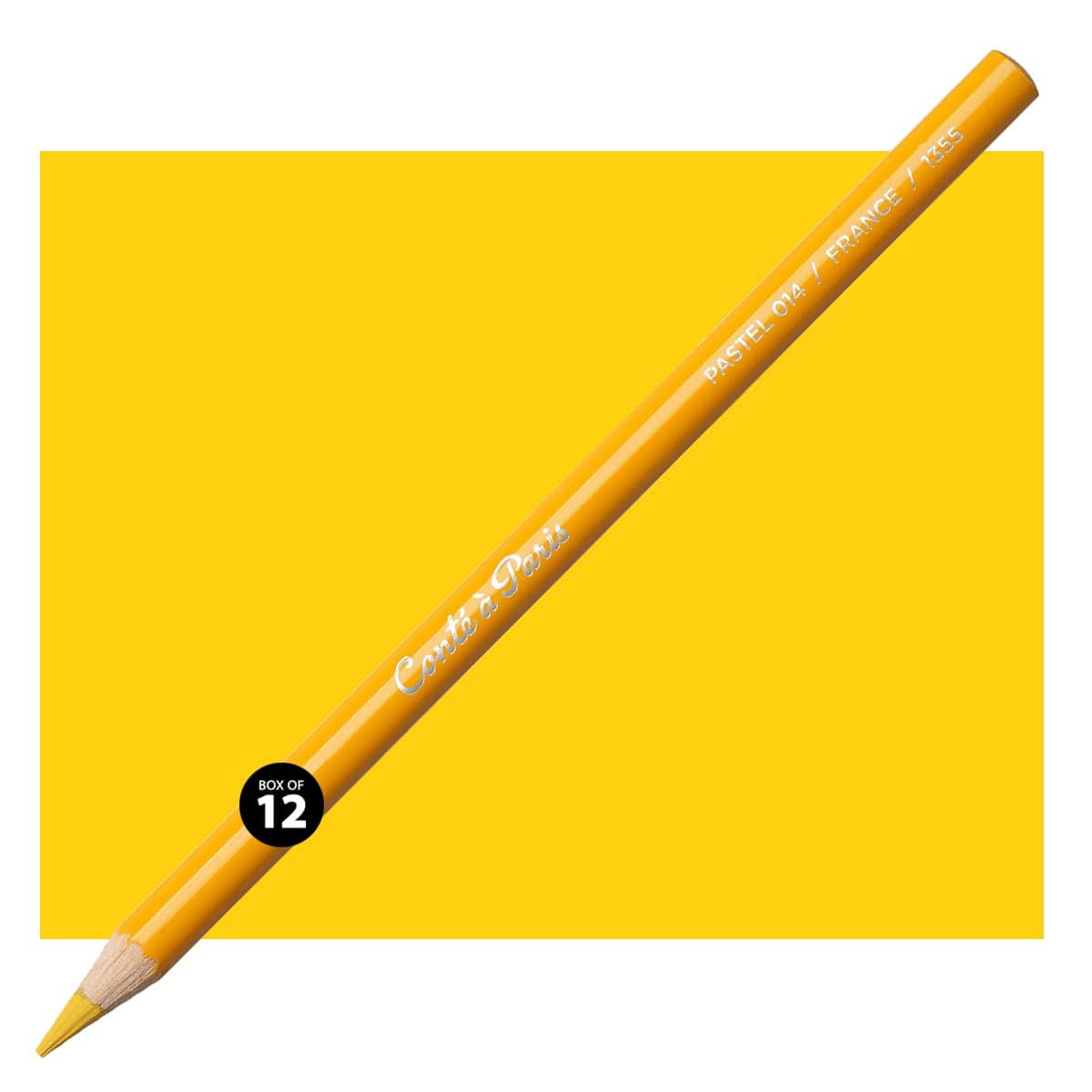 Conté À Pastel Pencil Golden Yellow (Box of 12) | Jerry's Artarama
