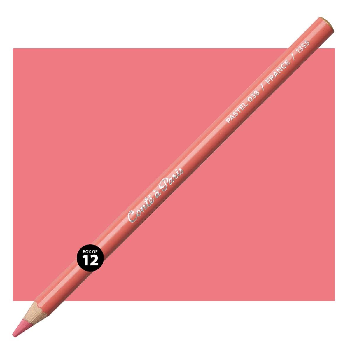 Conté À Pastel Pencil Madder Lake (Box of 12) | Jerry's Artarama