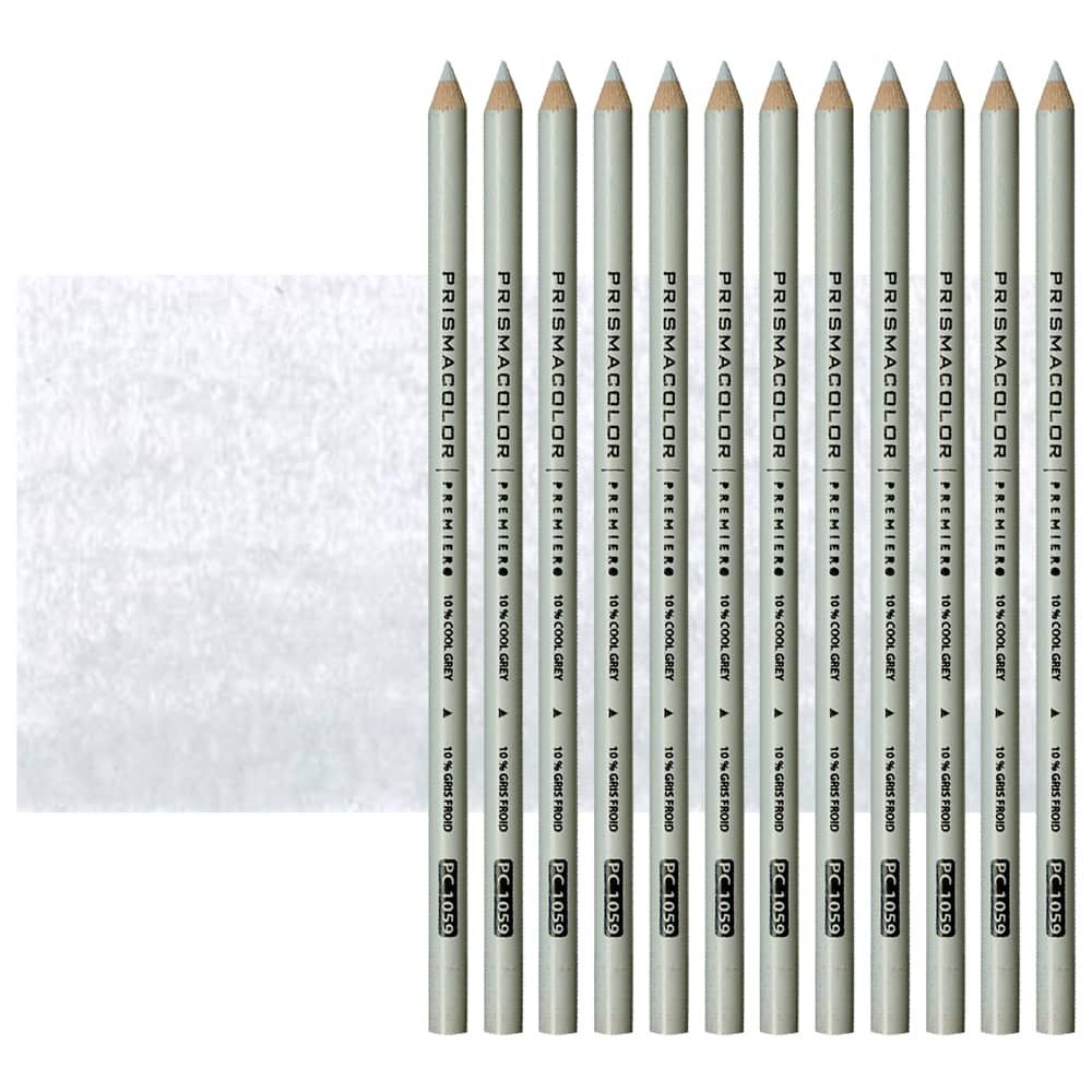 Prismacolor Premier Colored Pencil PC1059 Cool Gray 10% (Set of 12 ...
