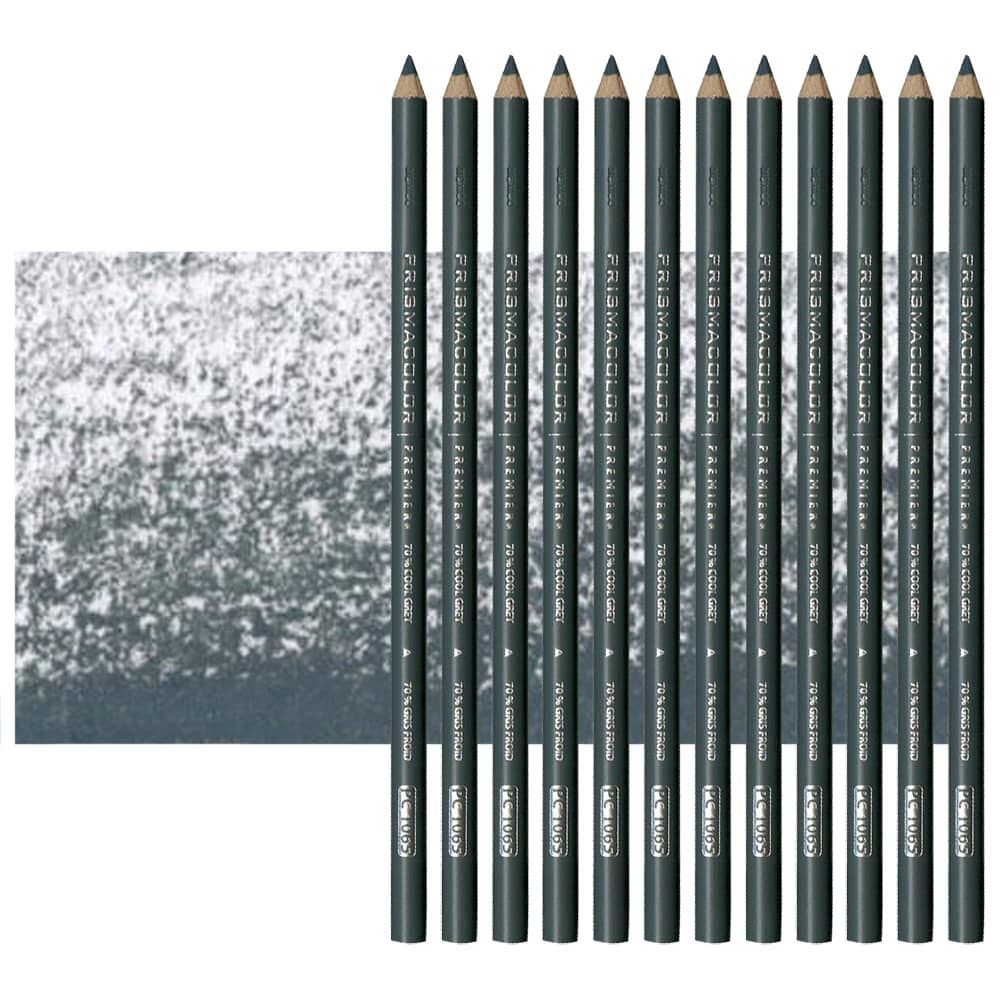 Prismacolor Premier Colored Pencil PC1065 Cool Gray 70% (Set of 12 ...