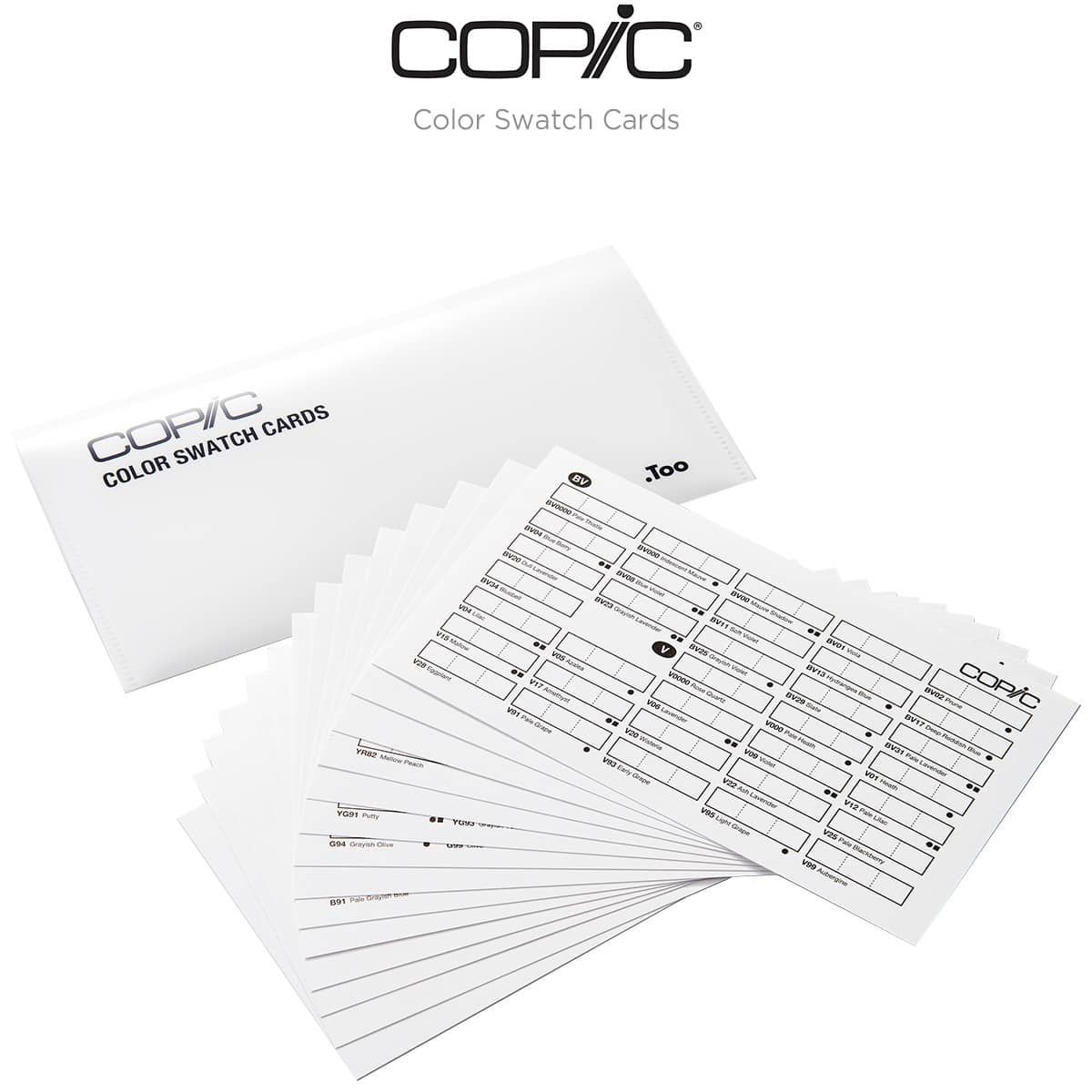 Copic Color Swatch Cards | Jerry's Artarama