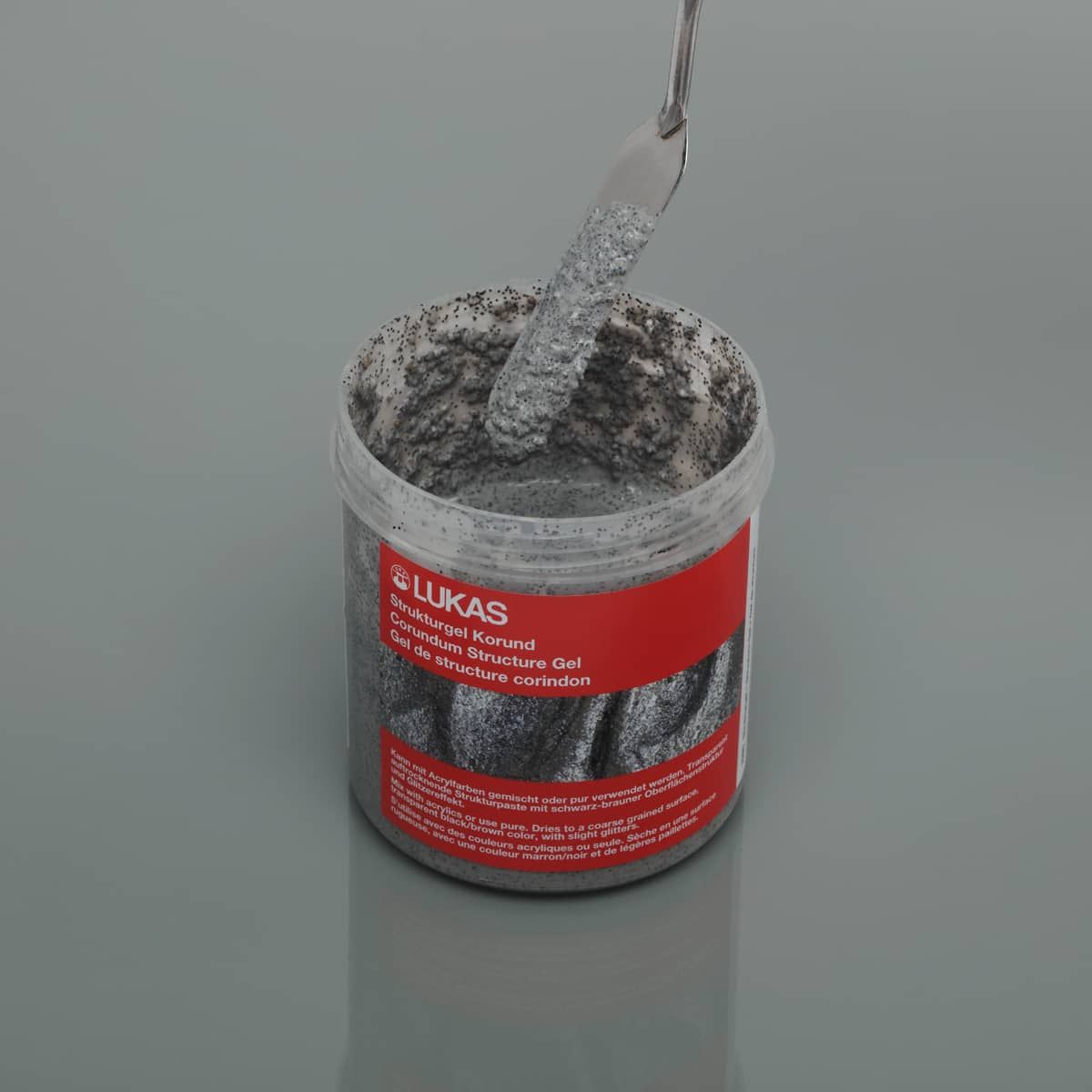 LUKAS Acrylic Medium - Corundum Structure Gel, 250ml | Jerry's Artarama