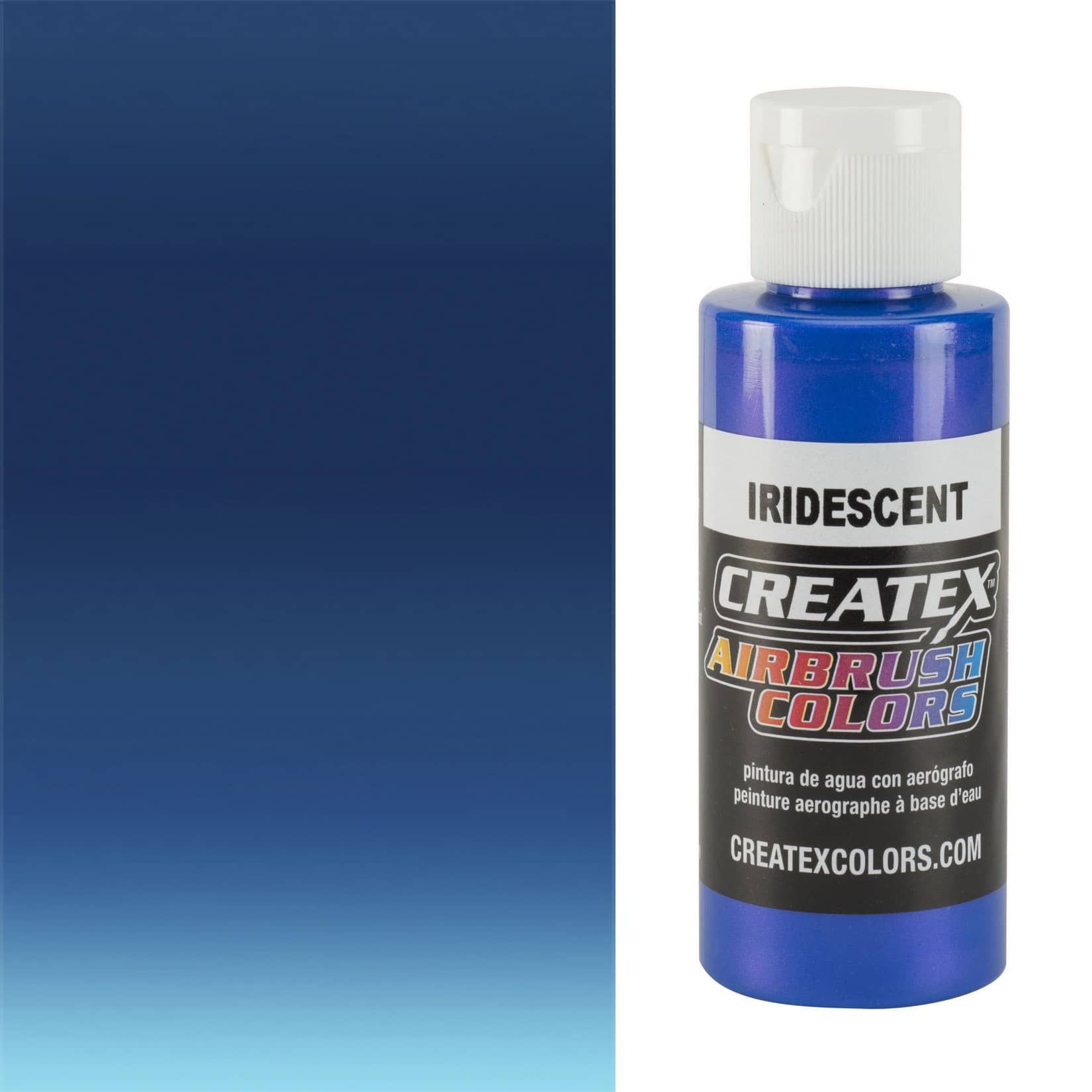 Createx Airbrush Colors 2oz Iridescent Electric Blue | Jerry's Artarama