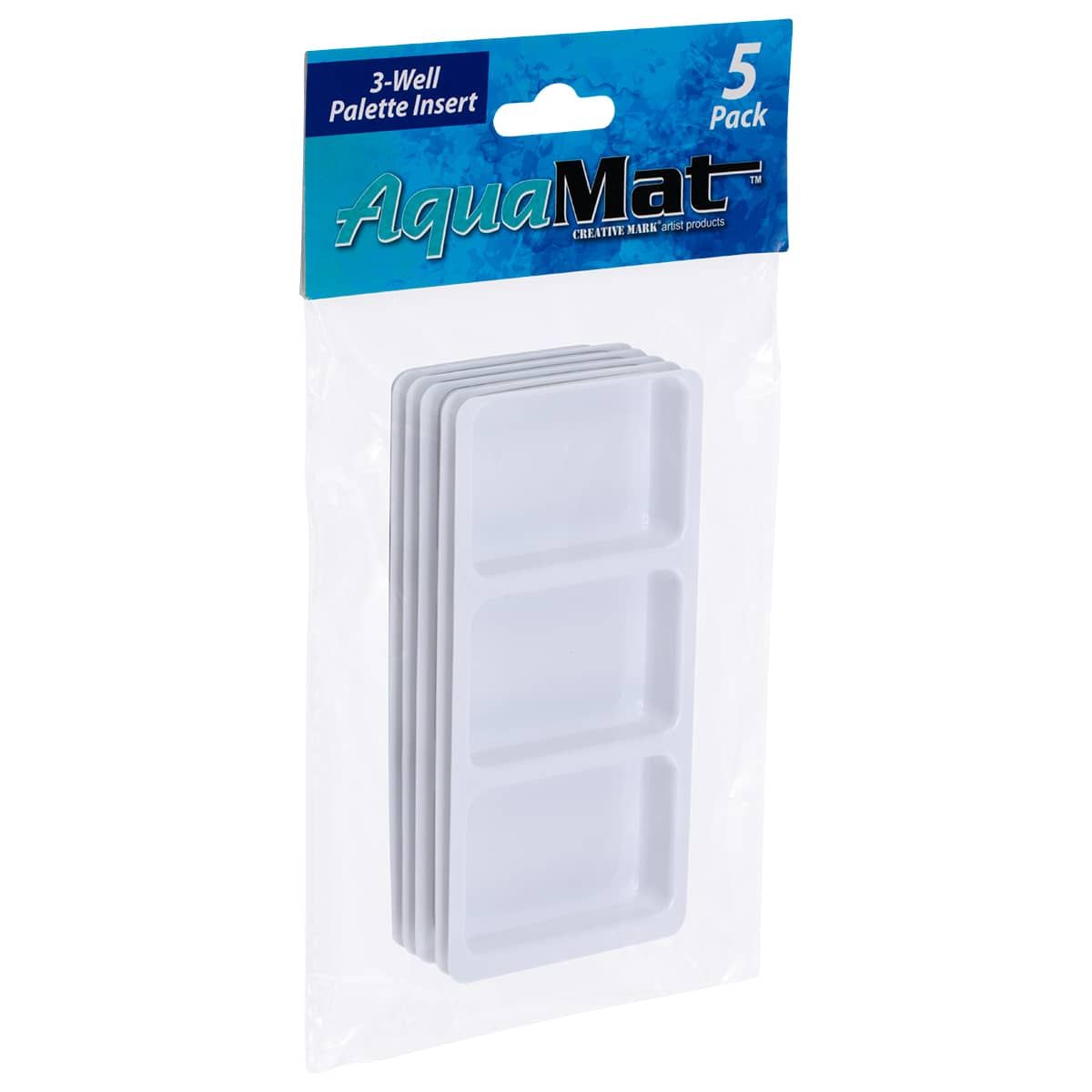 Creative Mark AquaMat 3-Well Palette Insert 5 Pack | Jerry's Artarama