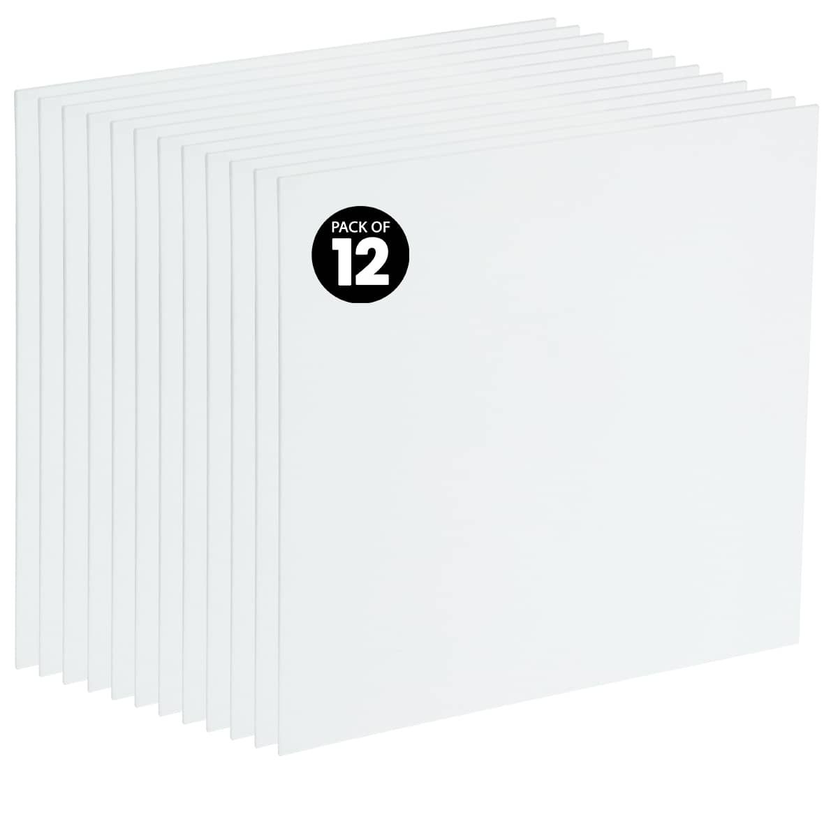 Creative Mark 6" x 6" Canvas Panel Pack of 12 | Jerry's Artarama