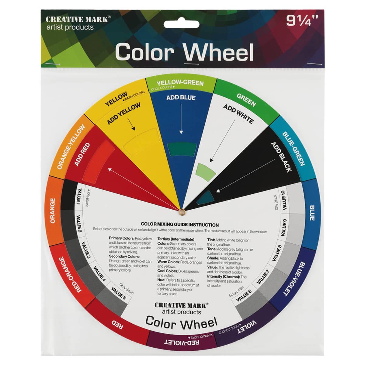 Creative Mark Color Wheel Mixing Guide 9.25" Diameter | Jerry's Artarama