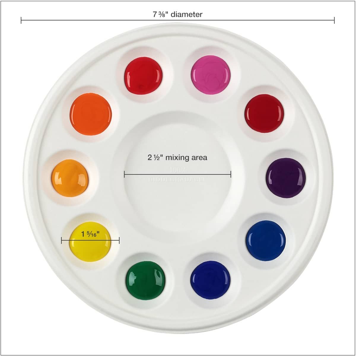Disposable Earth Palette - 7-3/8" diameter, 100 Pack | Jerry's Artarama
