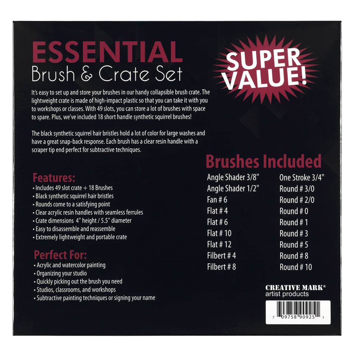 Creative Mark Artist Brush Crate Sets | Jerry's Artarama