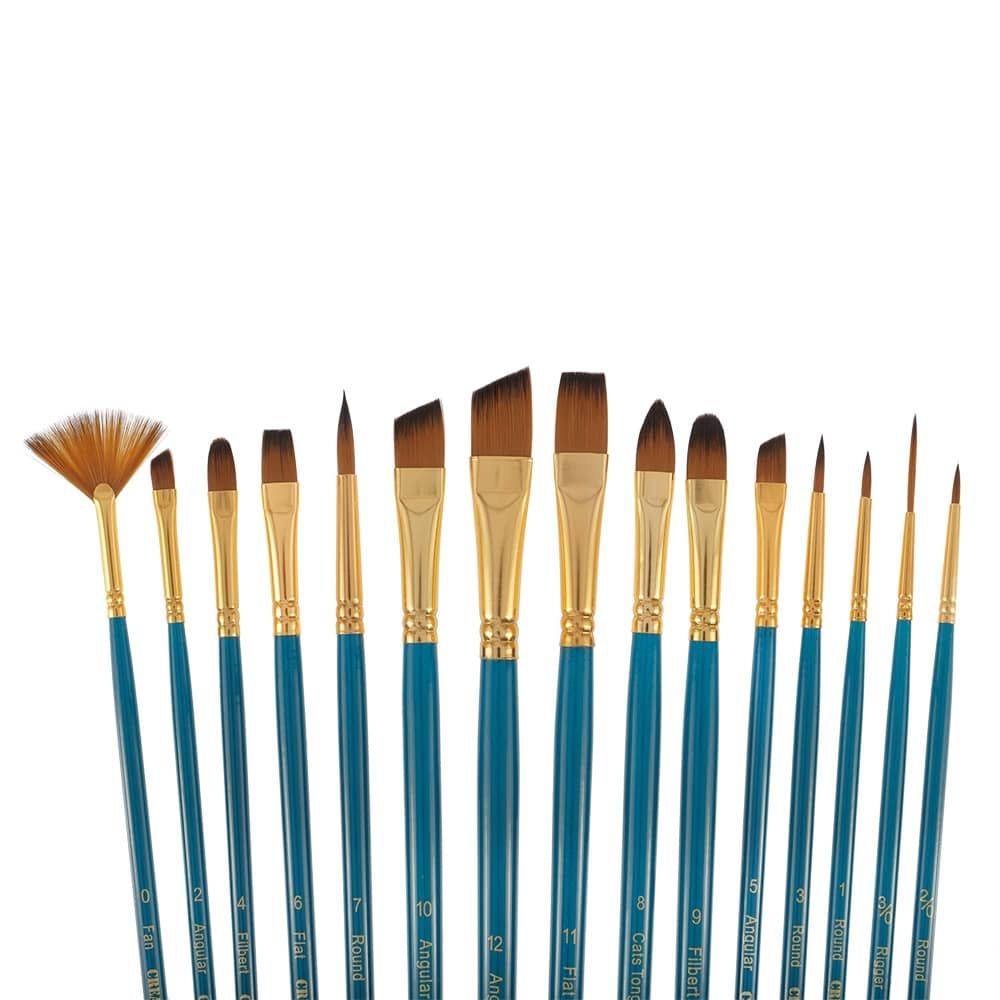 Creative Mark Brushes Set of 15 with Brush Easel Case