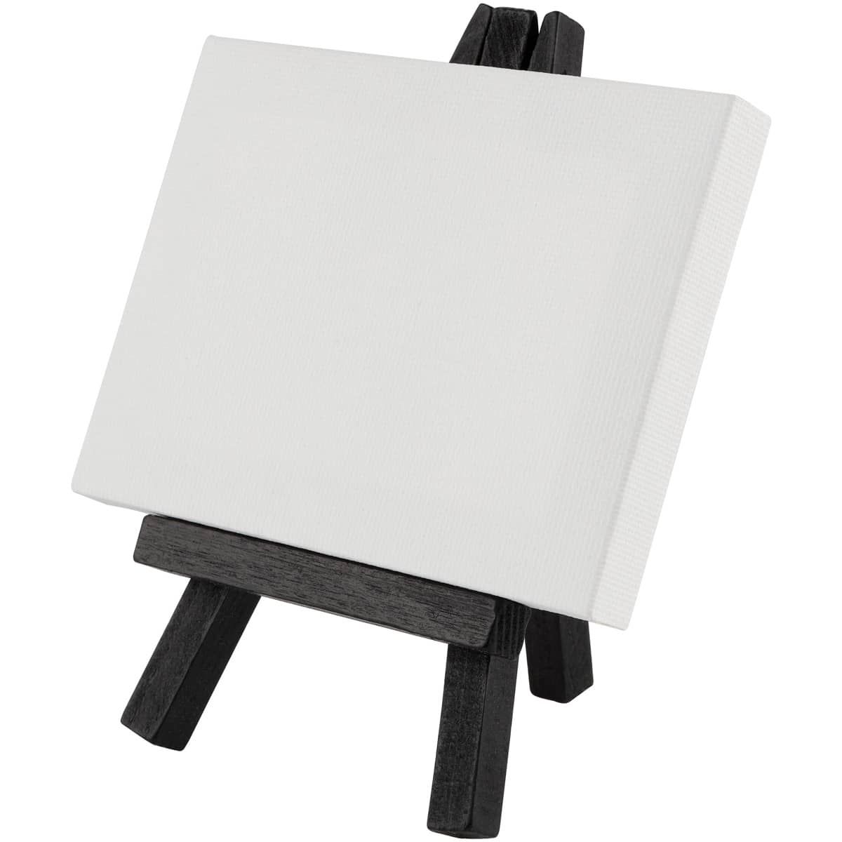Box of 20 Ultra-Mini White Canvas 3x4" w/ Black Easel Set | Jerry's ...