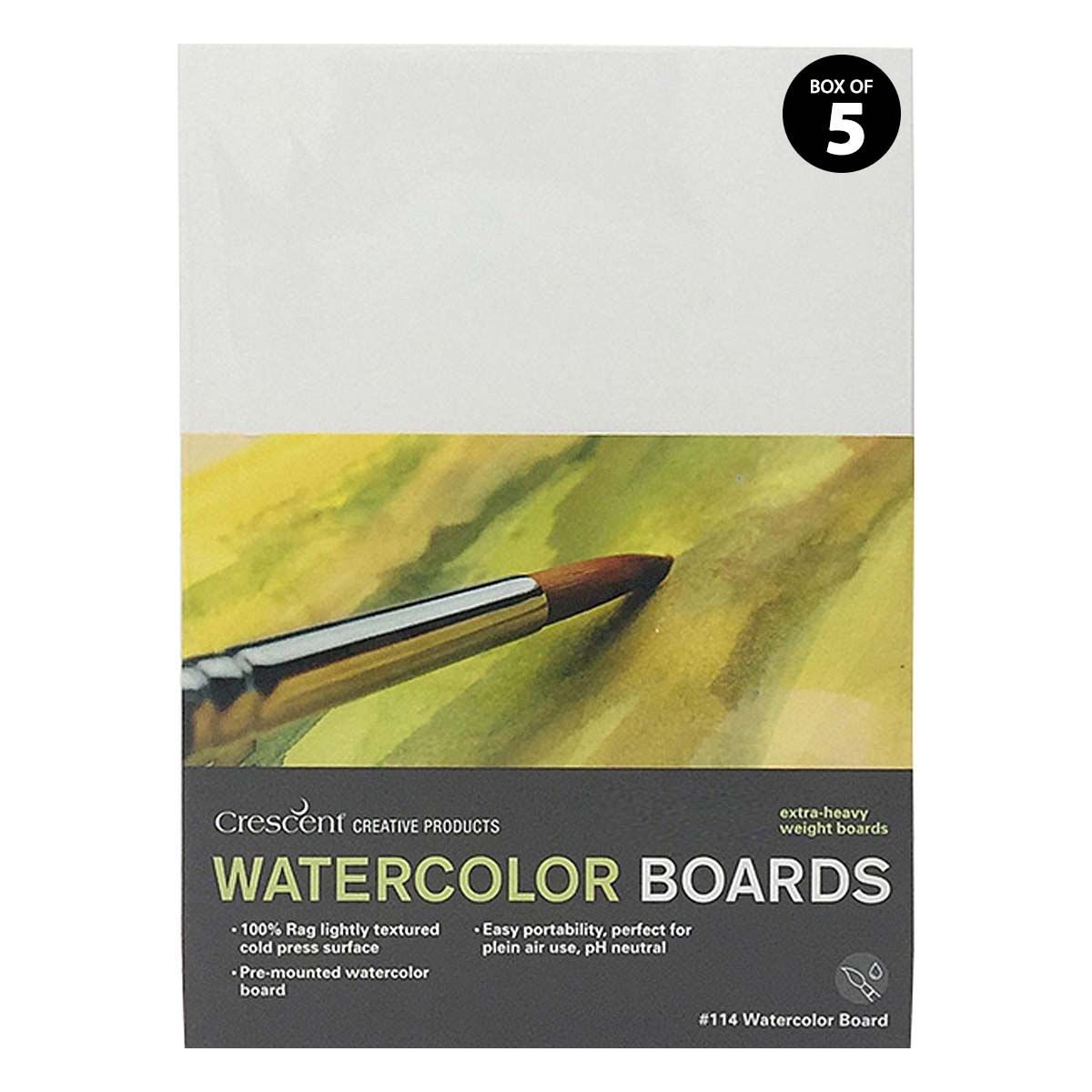 Crescent #114 Watercolor Board Cold Press, 16"x20" (Pack of 5) | Jerry ...
