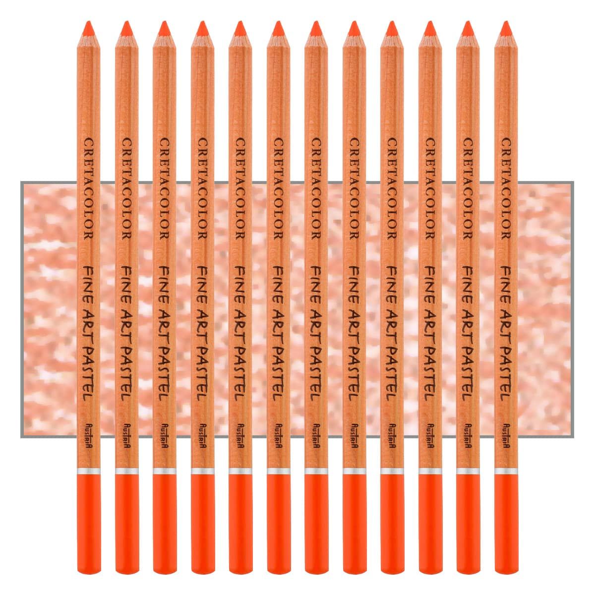 Cretacolor Fine Art Pastel Pencil No. 113, Permanent Red Light, Box of ...