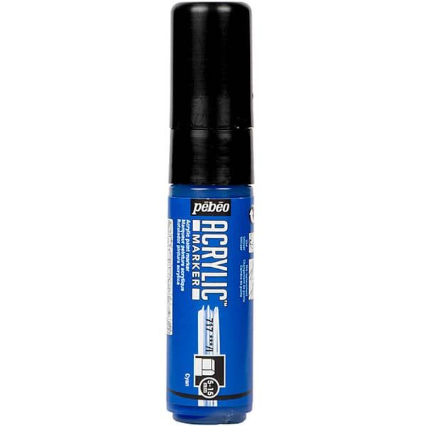 Pebeo Acrylic Marker 5-15mm - Cyan | Jerry's Artarama