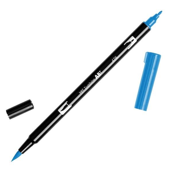 Tombow Dual Brush Pen No. 476 Cyan | Jerry's Artarama