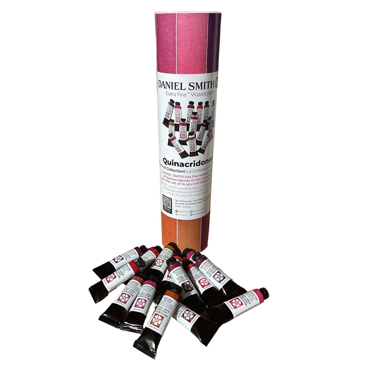 DANIEL SMITH Extra Fine Watercolor Quinacridones Collection Set of 14, 15ml Tubes | Jerry's Artarama