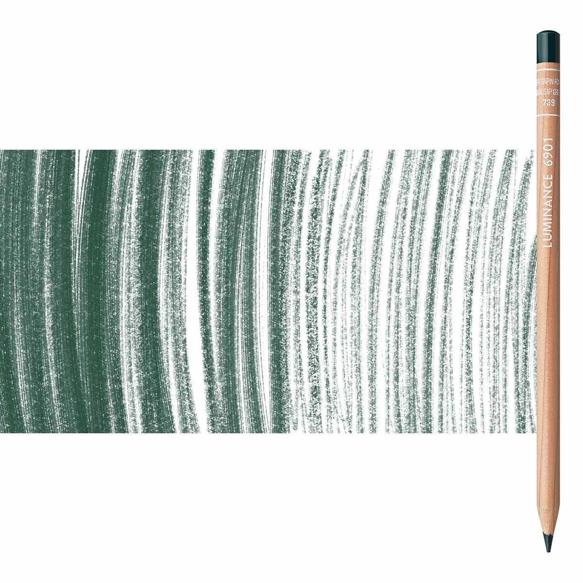 Caran d'Ache Luminance 6901 Lightfast Pencil No. 739 - Dark Sap Green ...