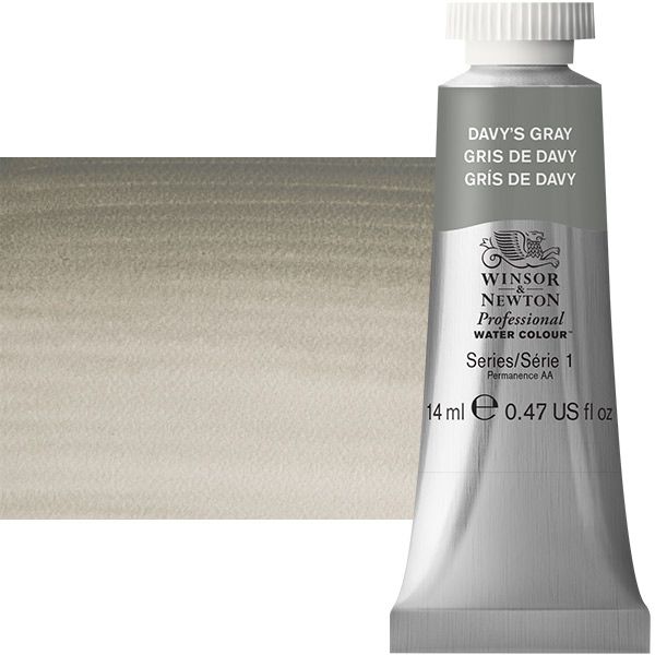 Winsor & Newton Professional Watercolor - Davy's Grey, 14ml Tube ...