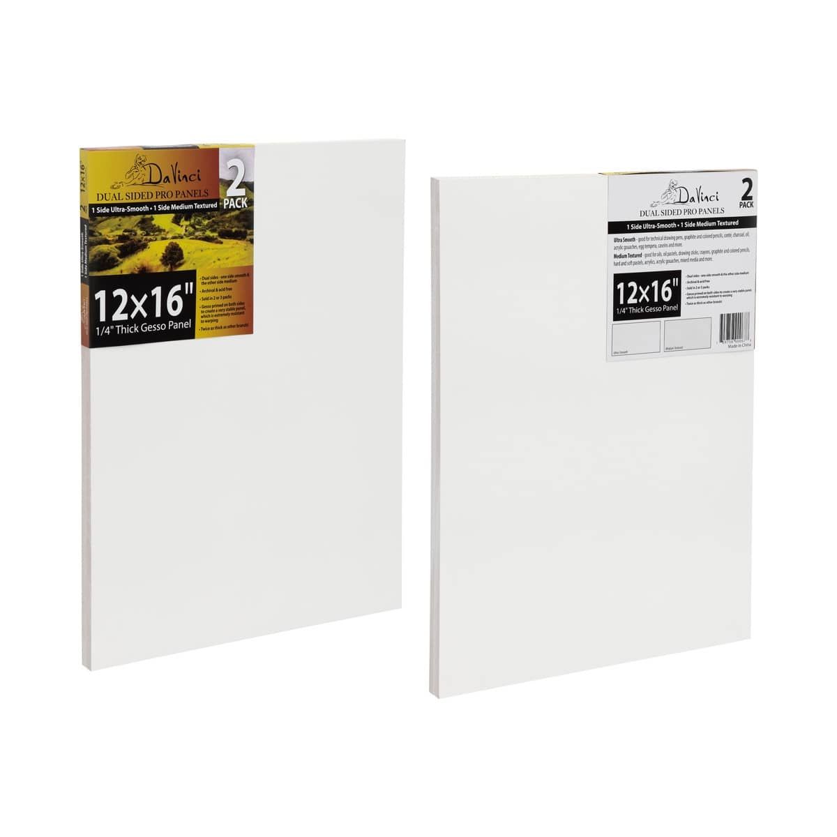 Da Vinci Dual Sided Pro Panel 12"x16", 6mm Deep (2-Pack) | Jerry's Artarama