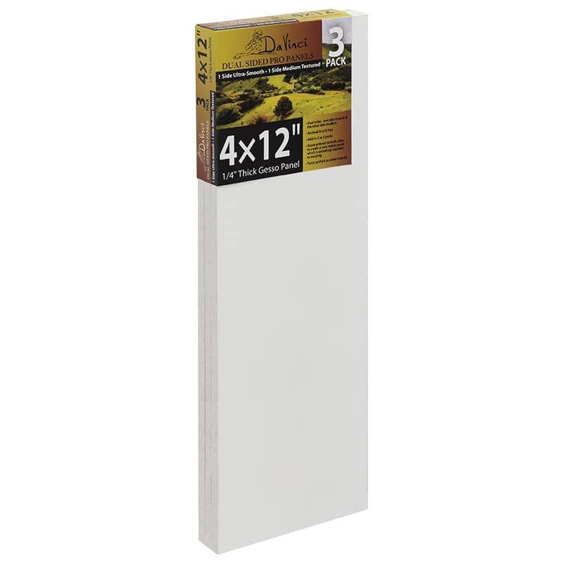 Da Vinci Dual Sided Pro Panel 4"x12", 6mm Deep (3-Pack) | Jerry's Artarama