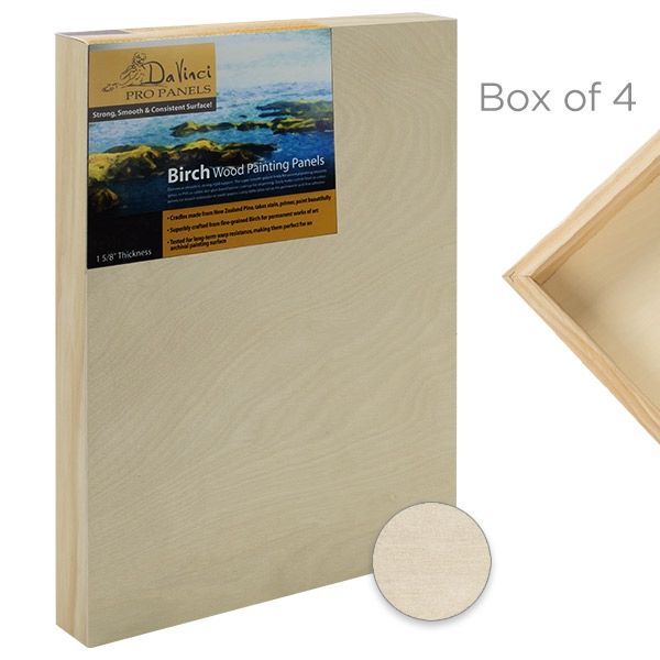 Da Vinci Pro Birch Wood Panel 12"x24", 1-5/8" Deep (Box of 4) | Jerry's ...