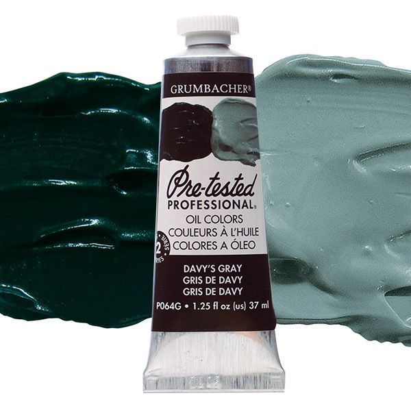 Grumbacher Pre-Tested Oil Paint 37 ml Tube - Davy's Grey | Jerry's Artarama