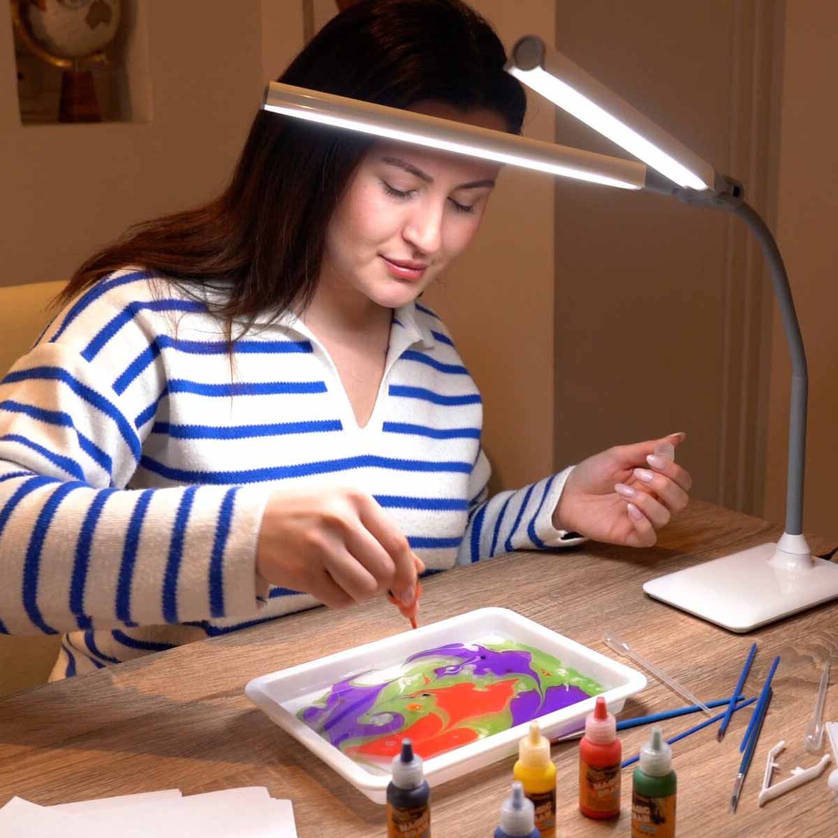 Daylight Duopro Table Lamp, White | Jerry's Artarama