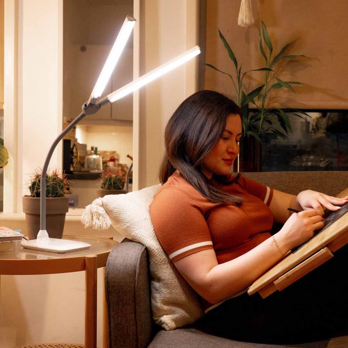 Daylight Duopro Table Lamp, White | Jerry's Artarama