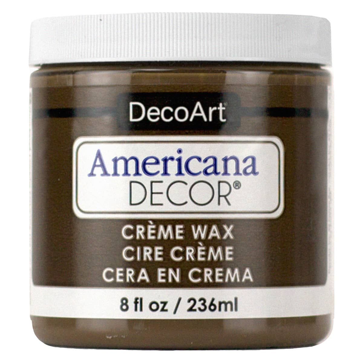 DecoArt Americana Creme Wax 8oz - Deep Brown | Jerry's Artarama