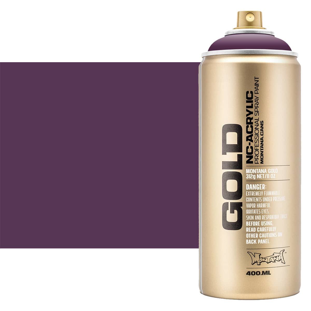 Montana GOLD Acrylic Professional Spray Paint 400 ml - Deep Purple ...