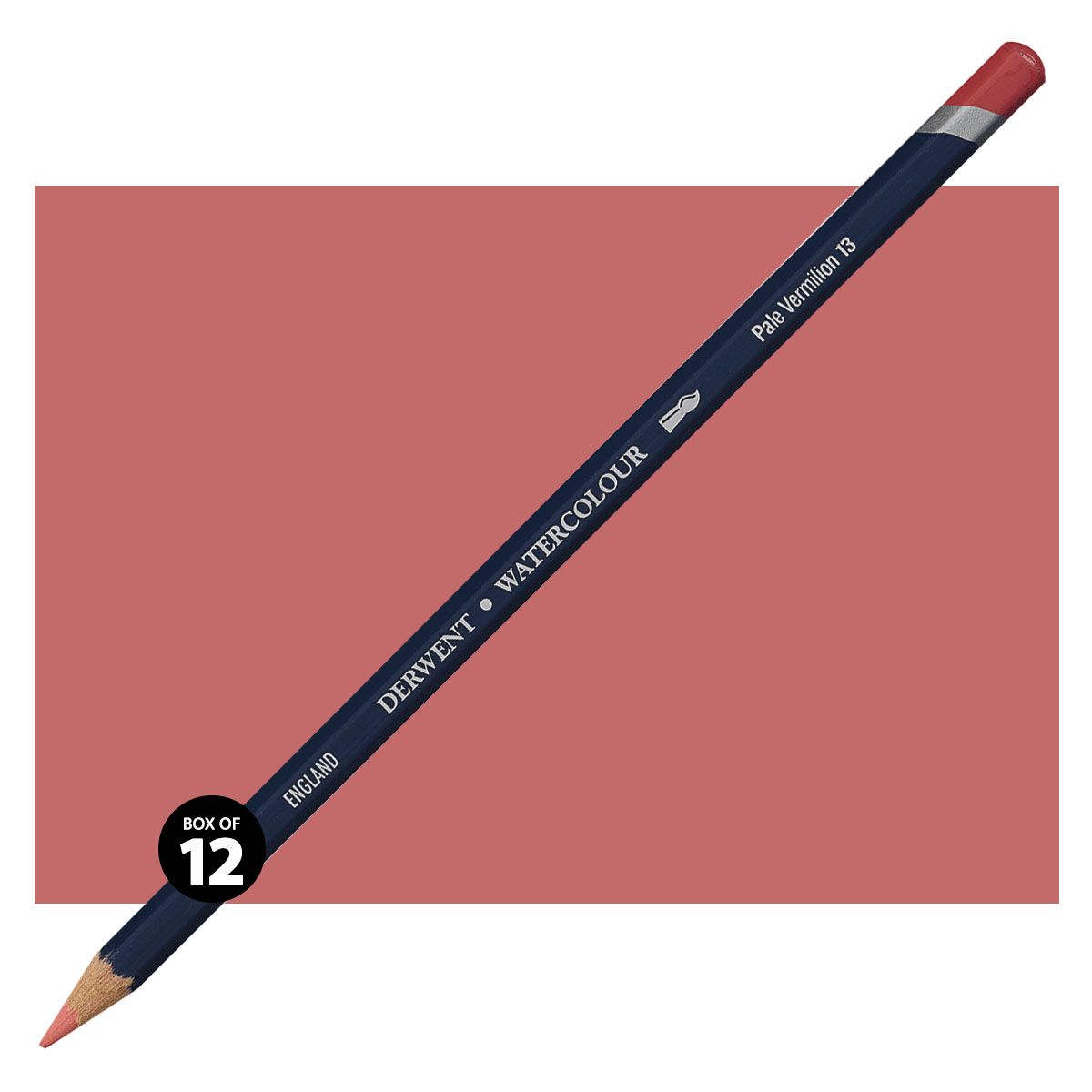 Derwent Watercolor Pencil No. 13 Pale Vermillion (Box of 12) | Jerry's ...