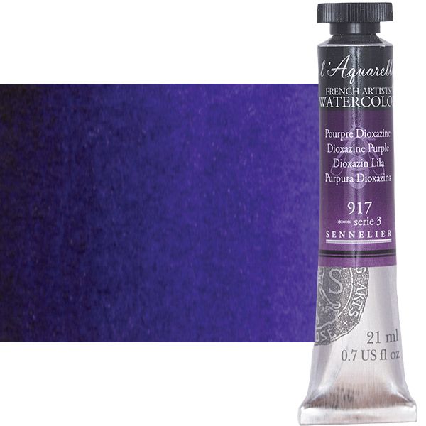 Sennelier l'Aquarelle Artists Watercolor - Dioxazine Purple, 21ml Tube ...