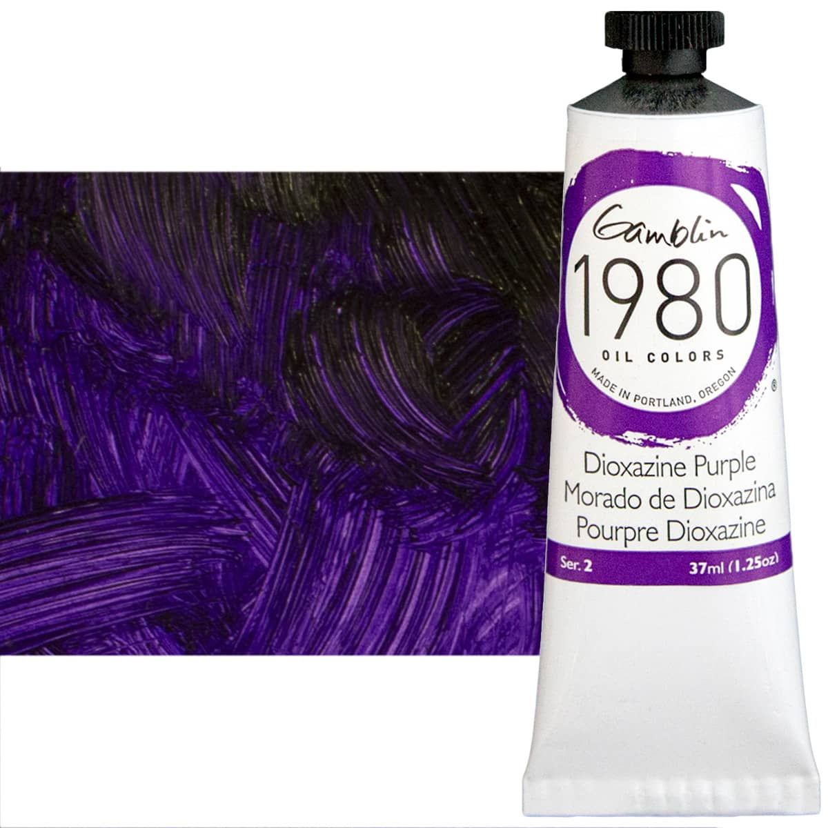 Gamblin 1980 Oil Colors - Dioxazine Purple, 37ml Tube | Jerry's Artarama