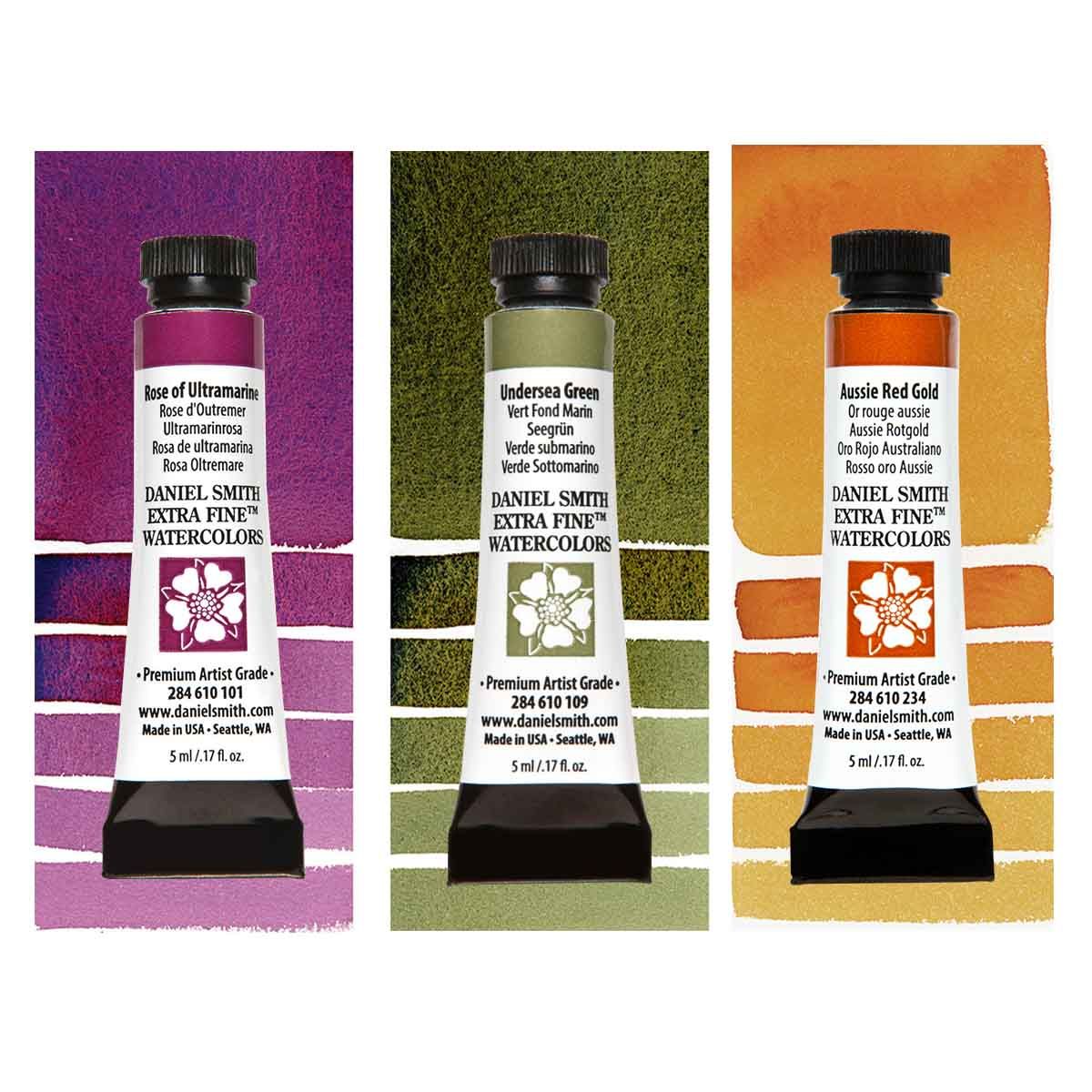 DANIEL SMITH Extra Fine Watercolor - Autumn Set of 3, 5ml Tubes | Jerry's Artarama