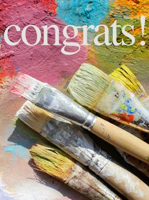 Congratulations Art eGift Card - Paint Brushes eGift Card | Jerry's ...