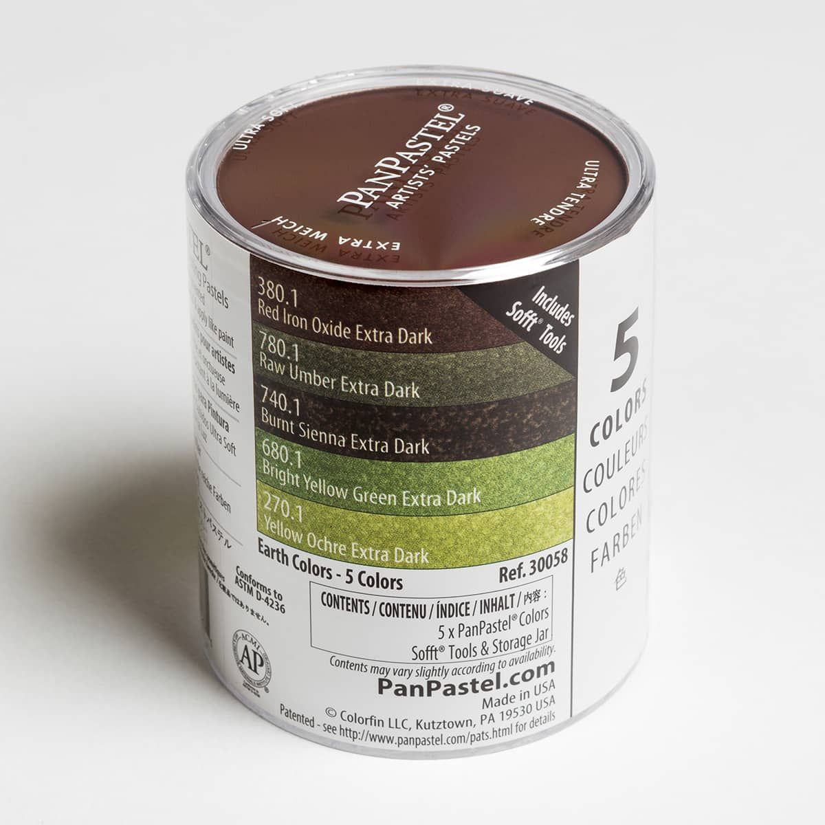 PanPastel™ Artists' Pastels - Earth Colors, Set of 5 | Jerry's Artarama