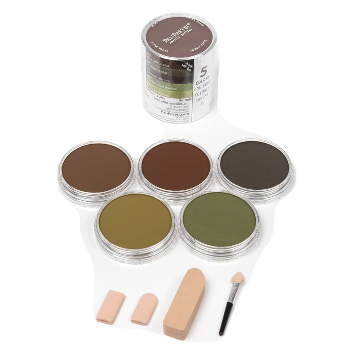 PanPastel™ Artists' Pastels - Earth Colors, Set of 5 | Jerry's Artarama