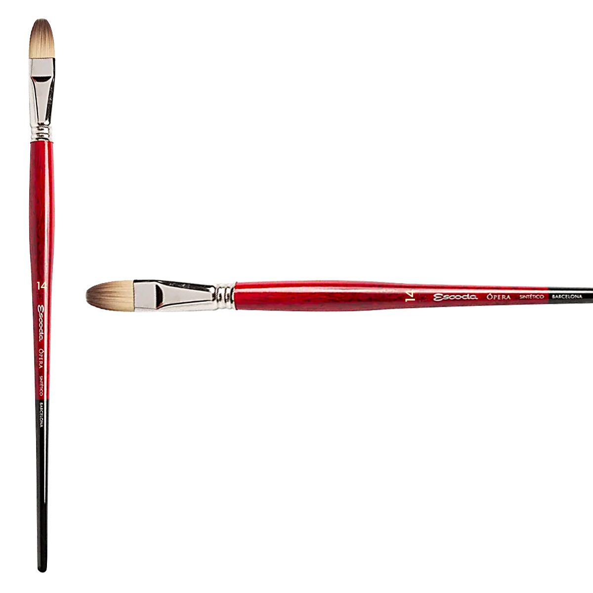 Escoda Opera Synthetic Oil & Acrylic Brush 3050 Bright #14 | Jerry's Artarama