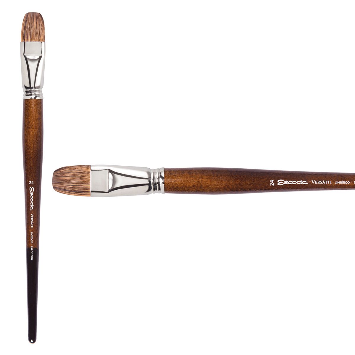 Escoda Versatil Synthetic Kolinsky Long Handle Brush Bright #24 | Jerry's Artarama