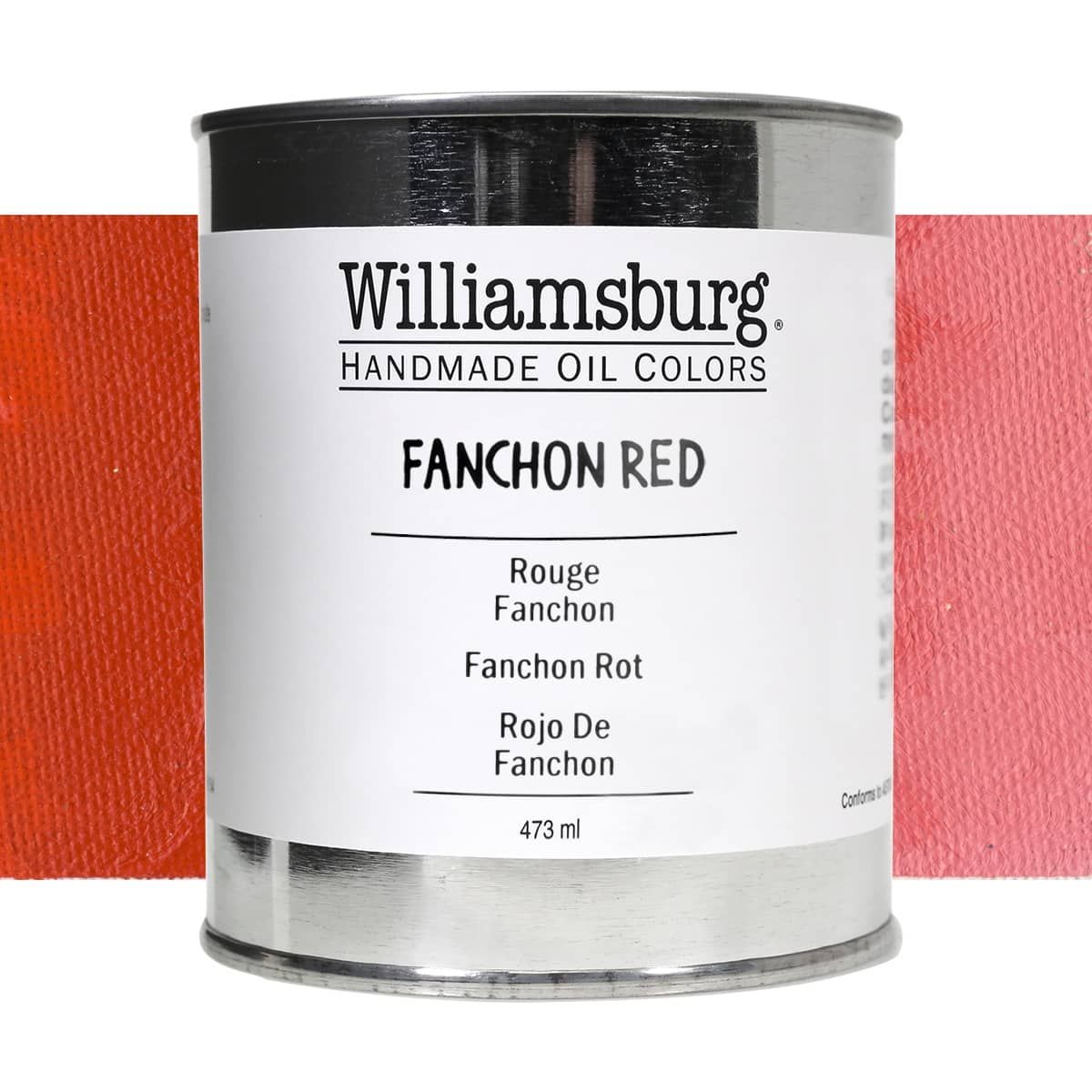 Williamsburg Handmade Oil Paint - Fanchon Red, 473ml Can | Jerry's Artarama