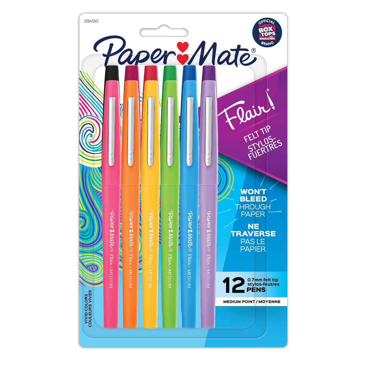Paper Mate Flair Pen Set of 12, Fashion Colors | Jerry's Artarama