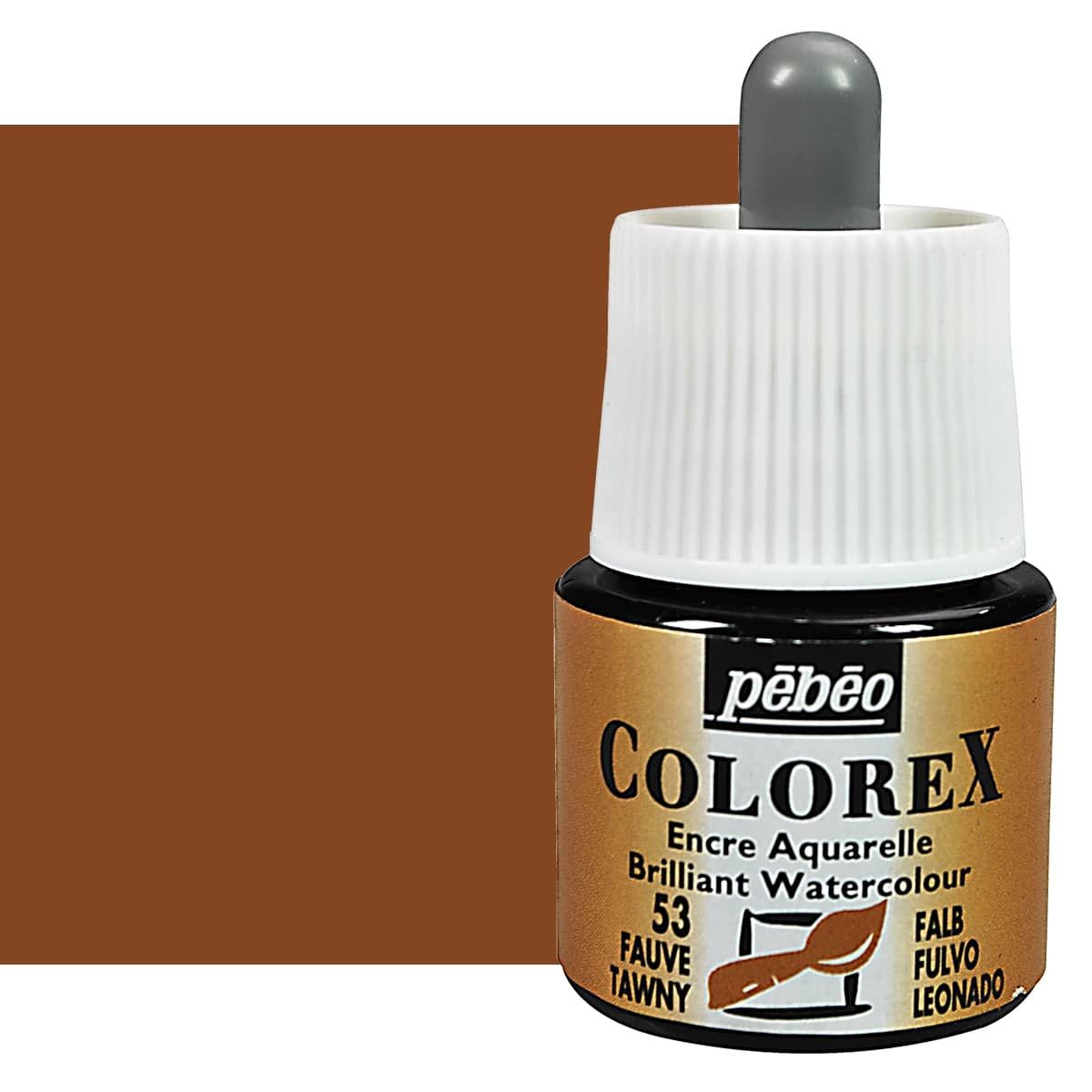 Pebeo Colorex Watercolor Ink Fawn, 45ml | Jerry's Artarama