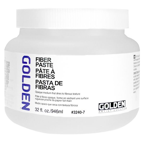 GOLDEN Paste Mediums Fiber 32 oz | Jerry's Artarama